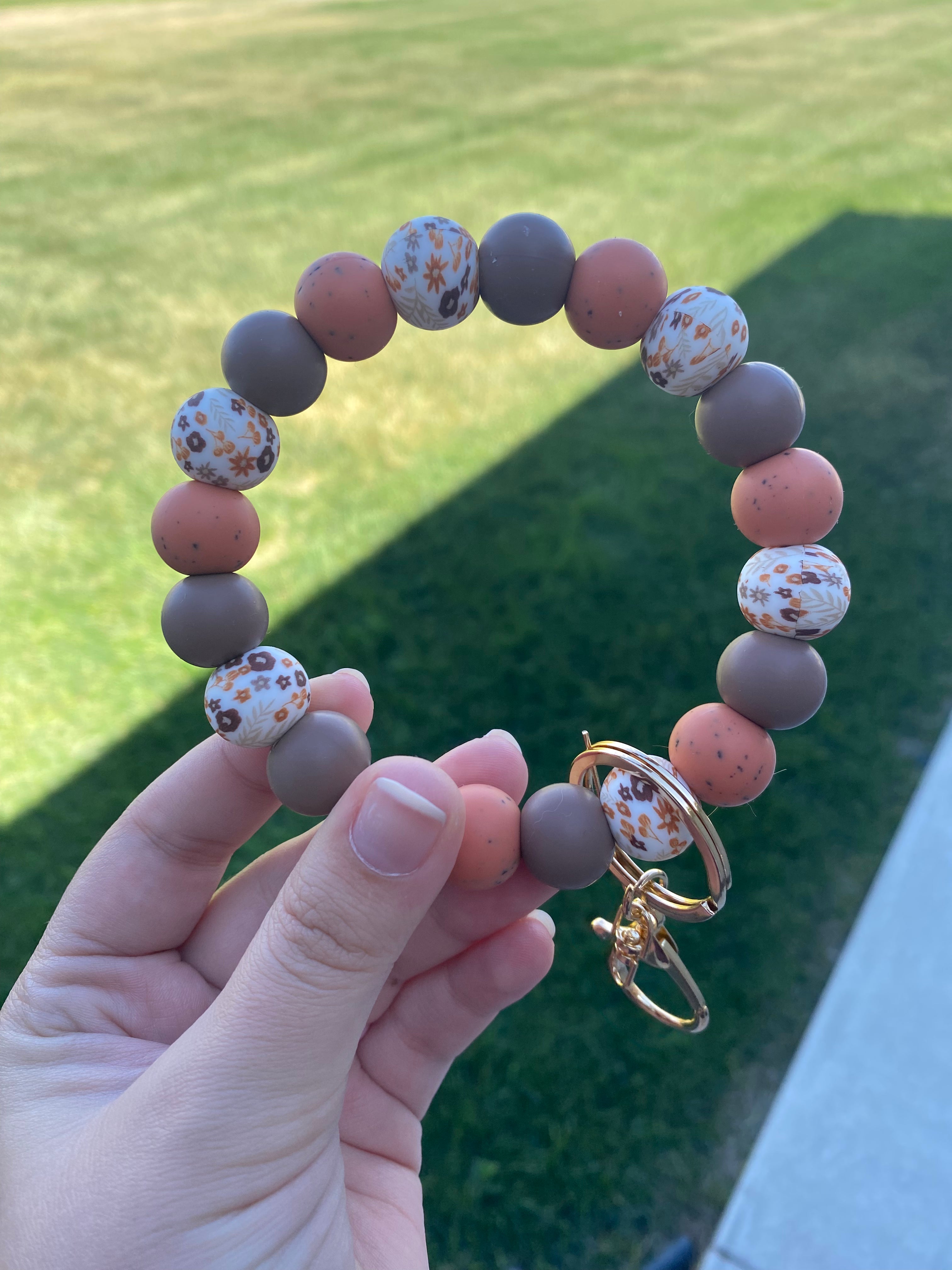 Deluxe Key Ring - Fall Floral – Hazel & James